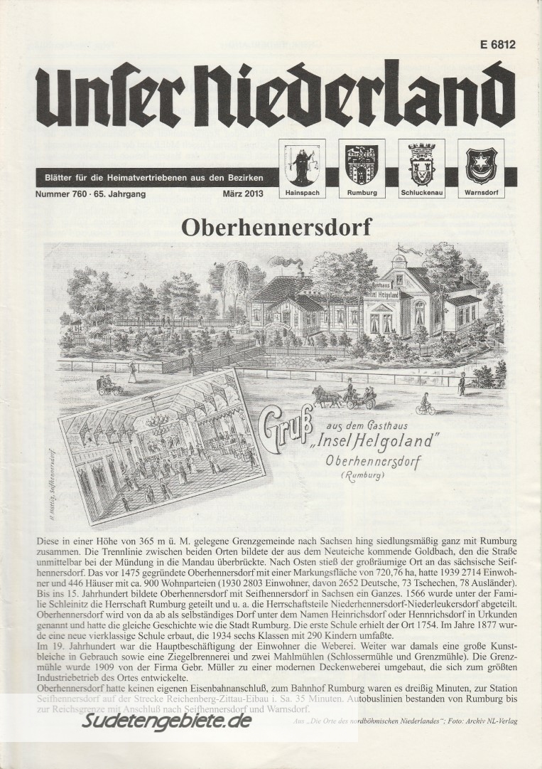 Städte und Gemeinden bis heute | Nr.760 März 2013 | Deutsche in Böhmen ...